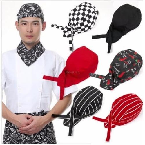 Jual Topi Pirate chef koki topi pirate koki masak - Hitam grs putih ...