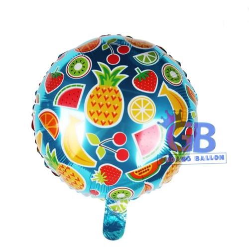 Jual Balon Buah / Balon Foil Fruit Summer / Balon Bulat Happy Birthday ...
