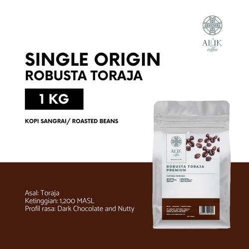 Jual Robusta Toraja Premium Aluk Coffee | Roasted Beans 1 kg - Halus ...