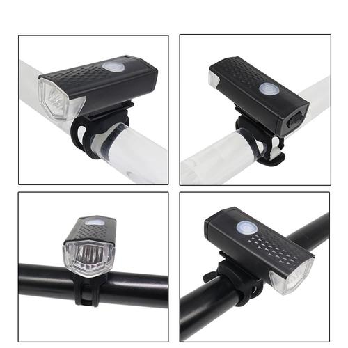 Jual Lampu Depan Sepeda LED 300LM Battery Recharge Bicycle USB ...