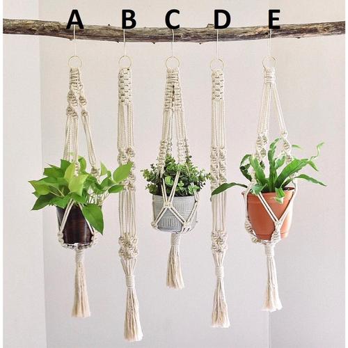 Jual [READYSTOCK] Macrame plant hanger/makrame pot gantung no 35 - Kab ...