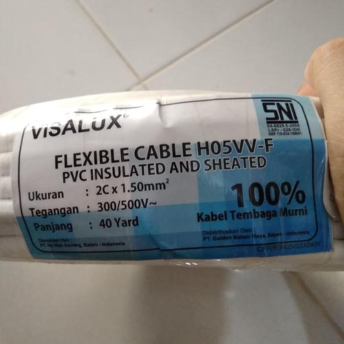 Jual VISALUX Kabel NYMHY 2 core x 1.5mm Listrik Asli Tembaga - Kota ...