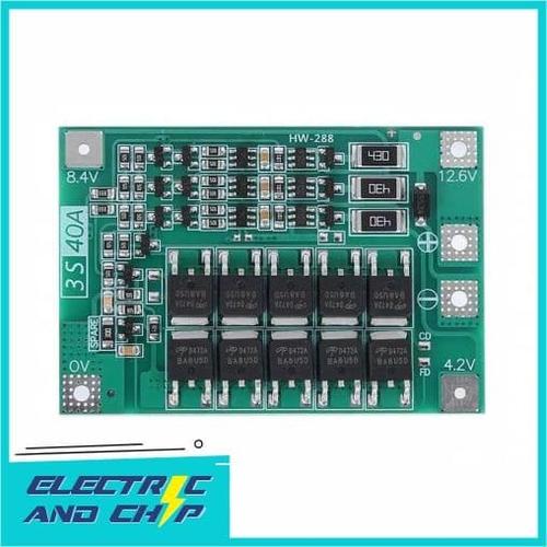 Jual BMS 3S 40A 12.6V 18650 Li-ion Lithium Battery Protection With ...