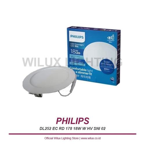 Jual PHILIPS DL252 18W D178 - LED Downlight Super Slim with external ...