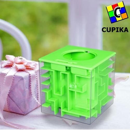 Jual Cube 3x3 3D MAZE Puzzle Hijau CELENGAN Piggy Bank - Jakarta Barat ...