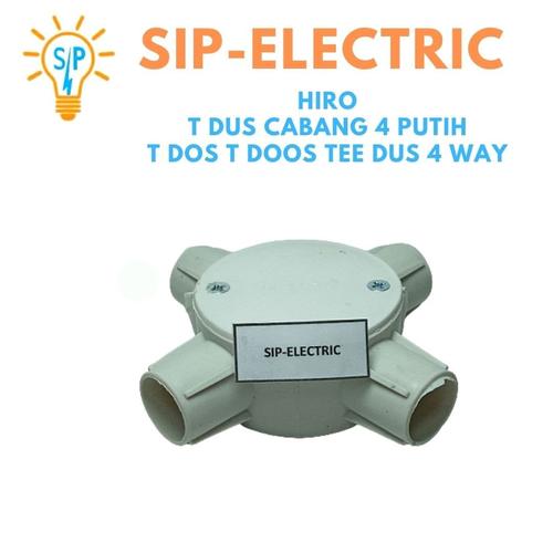 Jual HIRO T DUS CABANG 4 PUTIH / T DOS T DOOS TEE DUS 4 WAY - Kota ...