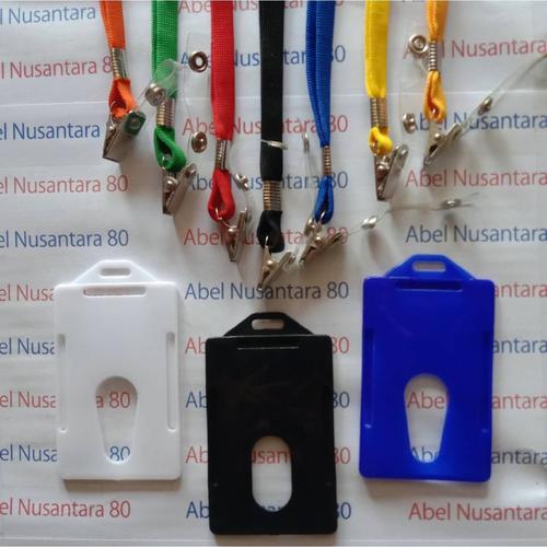 Jual Paket Casing ID Card Plastik dengan Tali Jepit 1cm - Putih - Kab ...