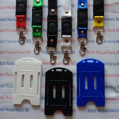 Jual Paket Casing ID Card Plastik Tebal dengan Tali Kait 2cm Stofer ...