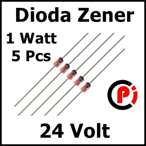 Jual Per 5pcs Dioda Zener 24V 1 Watt Diode Zener 24 Volt 1W - Kota ...