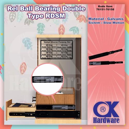 Jual REL LACI SLOW MOTION RDSM 55 CM BALL BEARING DOUBLE EXTENSION OK ...