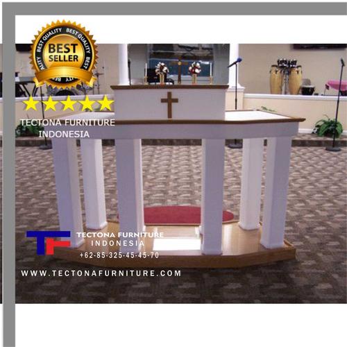 Jual Meja Altar Podium Pidato Mimbar Gereja Yesus Kristus Salib TFI-MG ...