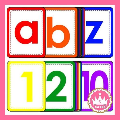 Jual Flashcard Alfabet Huruf & Angka .Kartu Belajar Abc 123 Alphabet ...