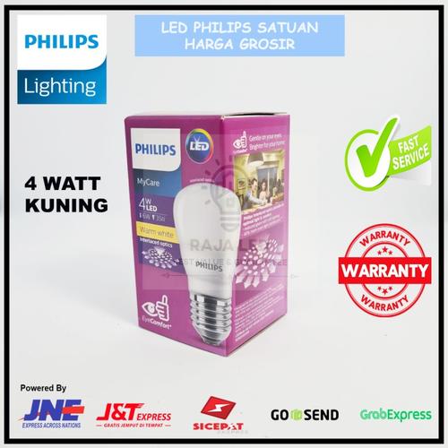 Jual PHILIPS LAMPU LED BULB MYCARE 4W 4 WATT KUNING KECIL - + BUBBLE ...