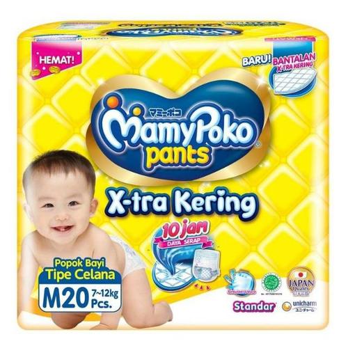 Jual Mamy Poko Pants Standart X-tra Kering M20 - Popok Bayi Tipe Celana ...