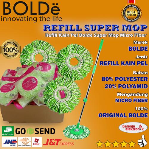 Jual REFILL BOLDE SUPER MOP MICROFIBER / ISI ULANG KAIN PEL / ALAT PEL ...
