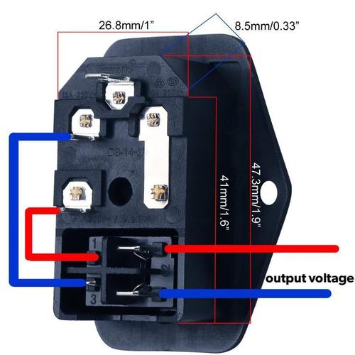 Jual Socket AC Power 3in1 Saklar Lampu Switch fuse Holder Outlet Soket ...