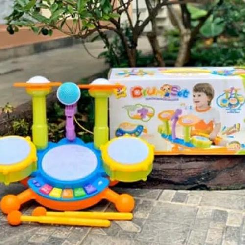 Jual Mainan Anak Drum Set Perkusi Alat Musik Edukasi Baby Lamp Bayi ...