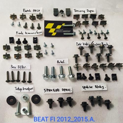 Jual baut full body beat fi 2012-2015/baut lengkap bodi beat fi - Kota ...