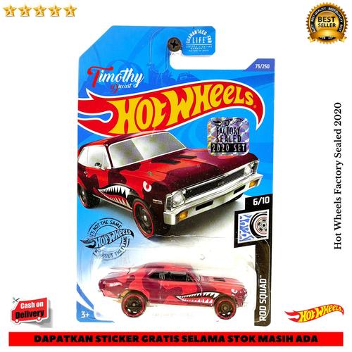 Jual Hot Wheels Factory Sealed 2020 68 Chevy Nova Merah Timothy Diecast ...