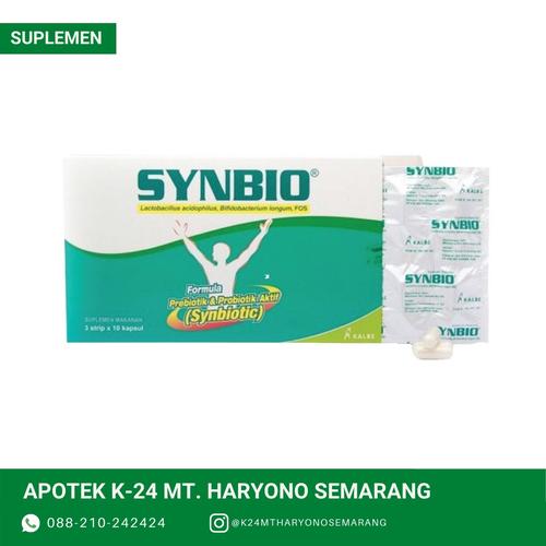 Jual SYNBIO SUPLEMEN PROBIOTIK DAN PREBIOTIK DEWASA 10 KAPSUL - Kota ...