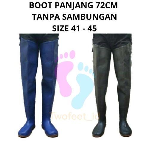 Jual SEPATU BOOT SAWAH PANJANG 72CM ELASTIS TANPA SAMBUNGAN SIZE 41-45 ...