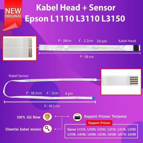 Jual Kabel Print Head + Sensor Epson L3110 L1110 L3150 Printer L4150 ...