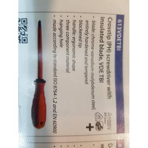 Jual obeng plus + listrik UNIOR VDE 6mm ph2 x 100mm 4" 1000v instalasi ...