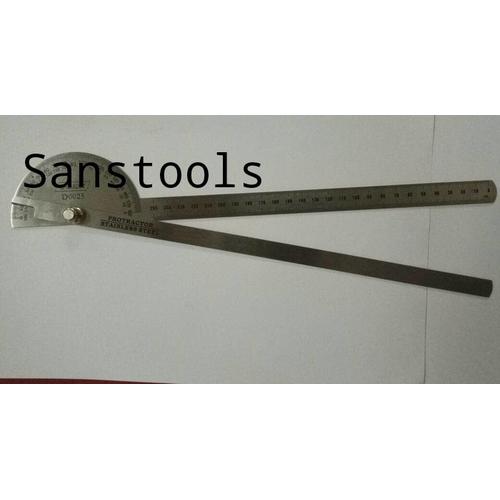 Jual Protractor alat penggaris busur derajat panjang 25cm stainless ...