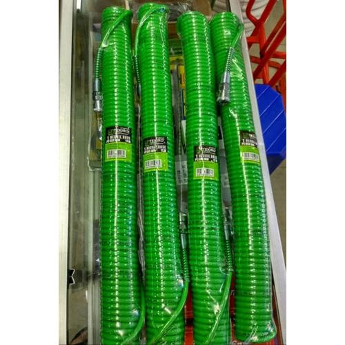 Jual Selang hose recoil 12m Tekiro / selang spiral ulir hijau 12 m ...