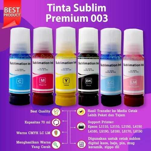 Jual Tinta Sublim Sublimation Sublime Refill Isi Ulang 100ml 1 Set CMYK ...