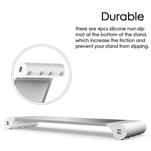 Jual Meja Monitor Komputer Alas Laptop Stand Portable 4 Usb Port ...