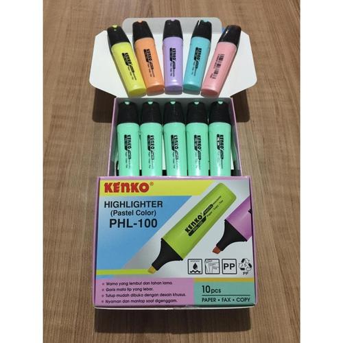 Jual Highlighter Kenko PHL-100 Warna Pastel - orange pastel - Jakarta ...
