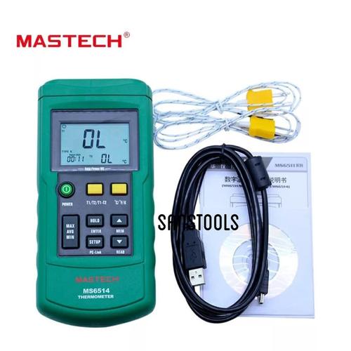 Jual Mastech MS6514 thermometer dual channel data logger logging MS-6514 - Jakarta Barat ...