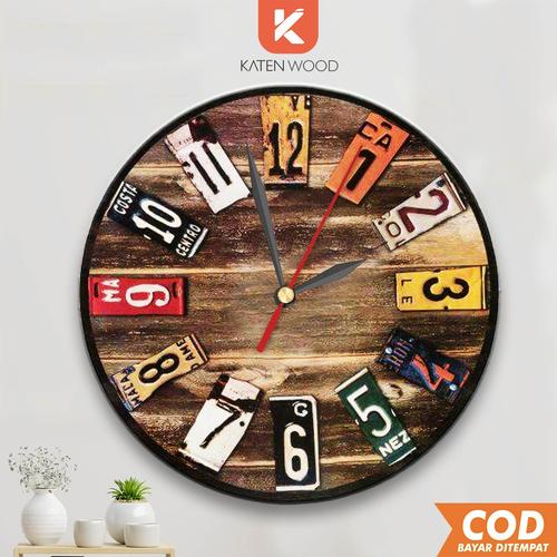 Jual Jam Dinding Vintage Retro Ala Eropa Wall Clock VIntage / Jam ...