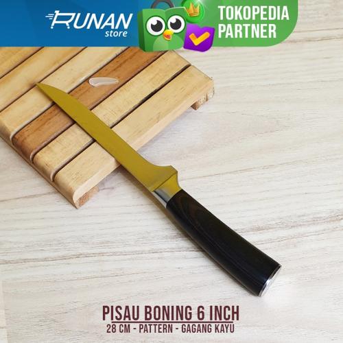 Jual Pisau Boning Knife Chef 28cm - Pisau Fillet Ikan Knife Damaskus ...