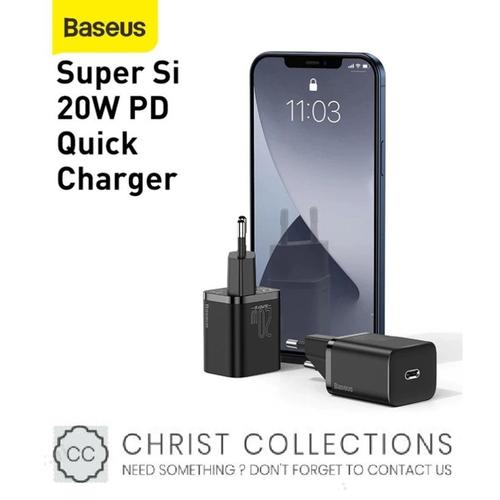Jual BASEUS KEPALA CHARGER IPHONE 12 FAST CHARGING 20W PORT TYPE C PD ...