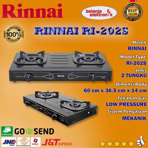 Jual KOMPOR GAS 2 TUNGKU RINNAI RI-202S SUN BURNER - Jakarta Barat ...