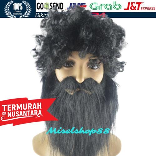 Jual set jenggot dan wig cosplay hippies bajak laut pirate - Kota Depok ...