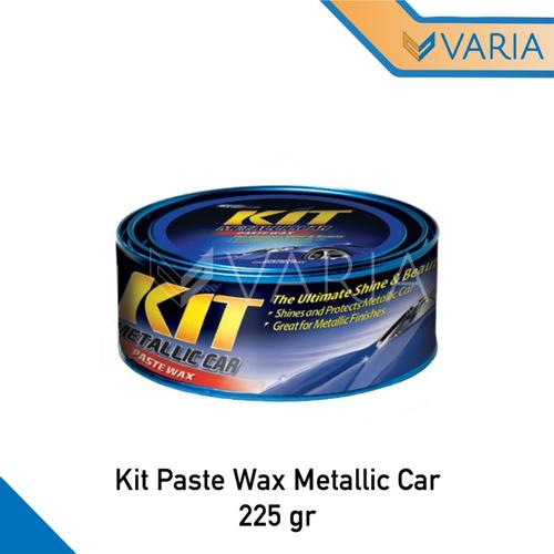 Jual Kit Paste Wax Metallic Car Biru Poles Body Mobil Metalik 225 gr ...