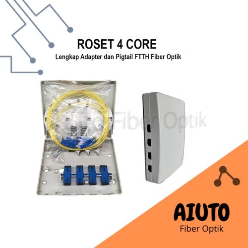 Jual Roset 4 Core/ Odp 4C Lengkap Adapter dan Pigtail FTTH - Kab ...