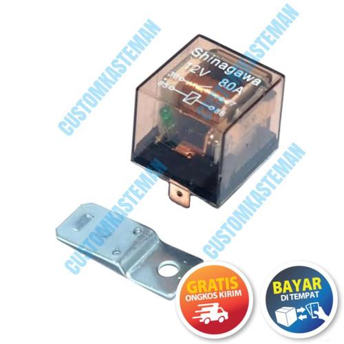 Jual Relay Lampu / Klakson 80 A -Relay 4 Kaki 80 Ampere Relay 12 Volt ...