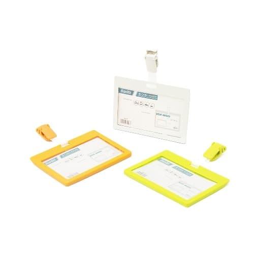 Promo Bantex ID Card Holder With Clip Landscape #8864 - Cobalt Blue ...