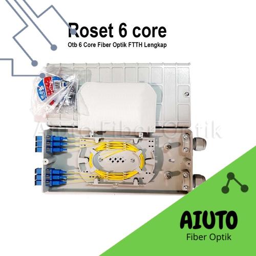 Jual Roset 6 Core/ OTB 6C/ Roset FTTH 6 Core/ Fiber Optik FTTH Lengkap ...