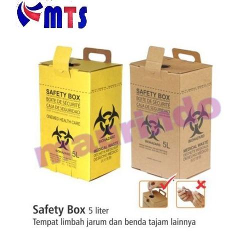 Jual Onemed Safety Box Kuning 5L + Tali Tempat Limbah Medis Ukuran 5 Liter - Kota Tangerang ...