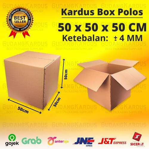 Jual KARDUS JUMBO - KARTON - BOX POLOS - UKURAN 50 x 50 x 50 CM ...