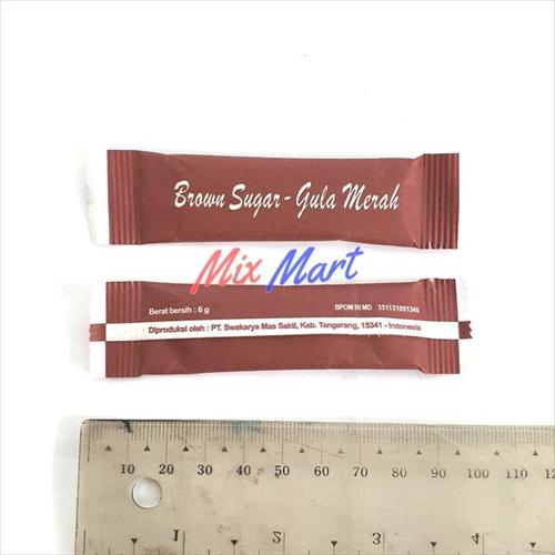 Jual Brown Sugar / Gula Merah kemasan stick 6 gram sachet - Jakarta ...