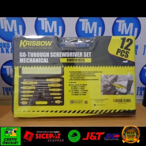 Jual Krisbow Screwdriver Obeng Set Box 12 Pcs krisbow - Jakarta Timur ...
