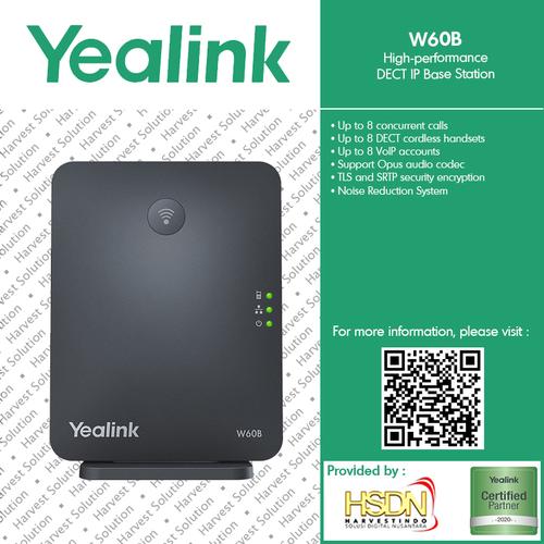 Jual Yealink W60B High-performance DECT IP Base Station - Jakarta Barat ...