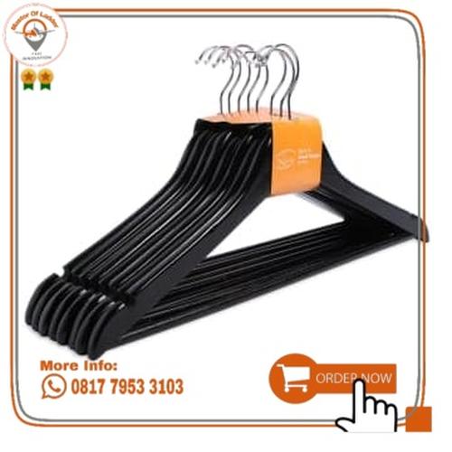 Jual Set Hanger Kayu 8 Pcs Kris - Hitam/putih/coklat - Hitam - Hitam ...