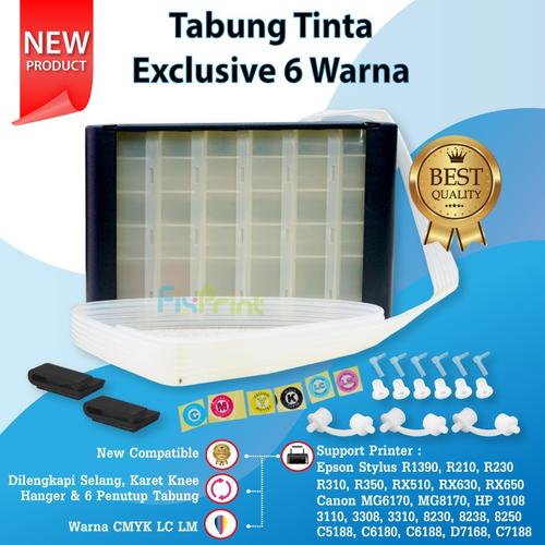 Jual Tabung Tinta Exclusive 6 Warna 100ml Box Hitam CISS Infus R230 ...